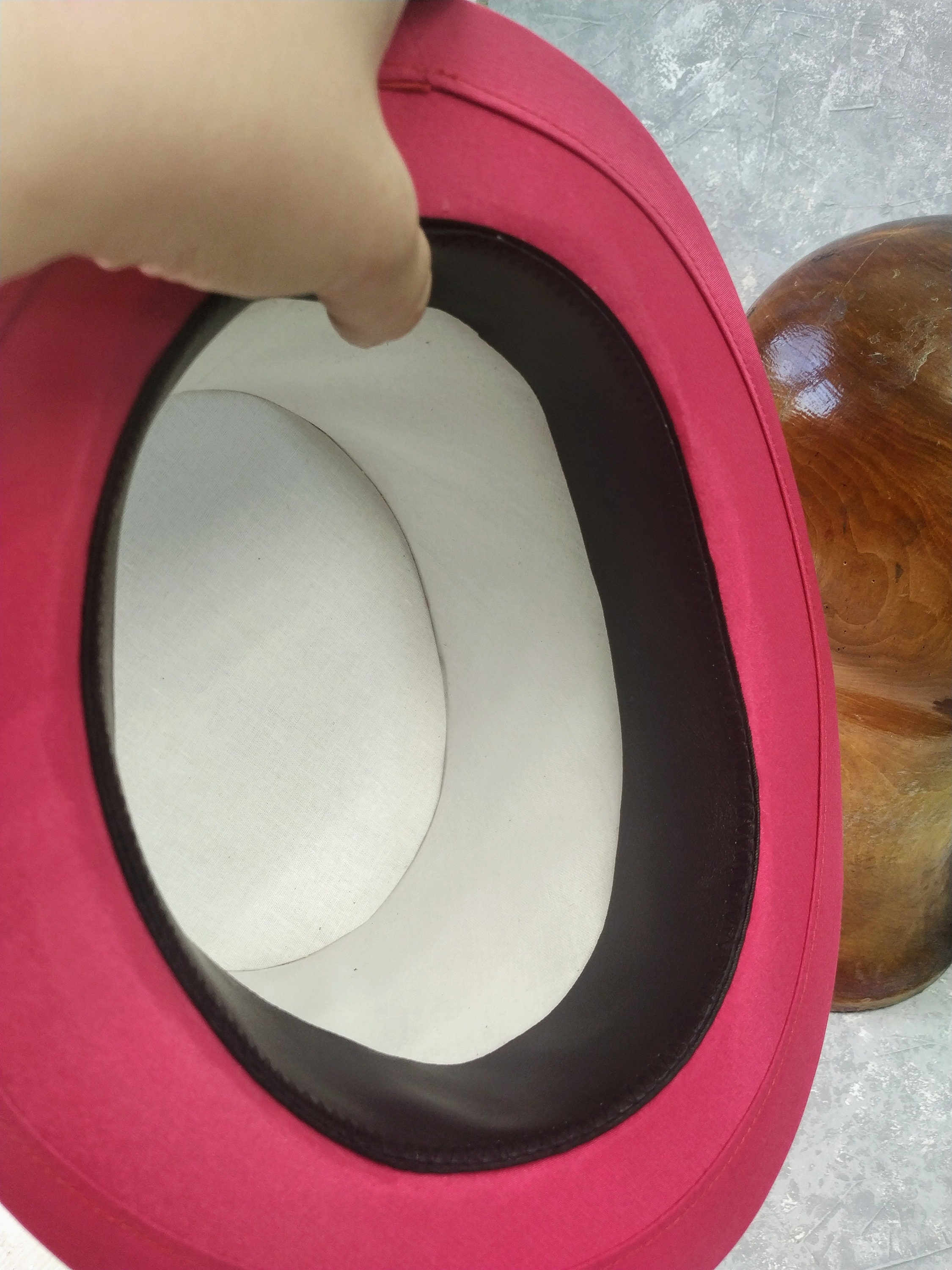 Pink Top Hat , Silk Top Hat, Edwardian Hat - Etsy