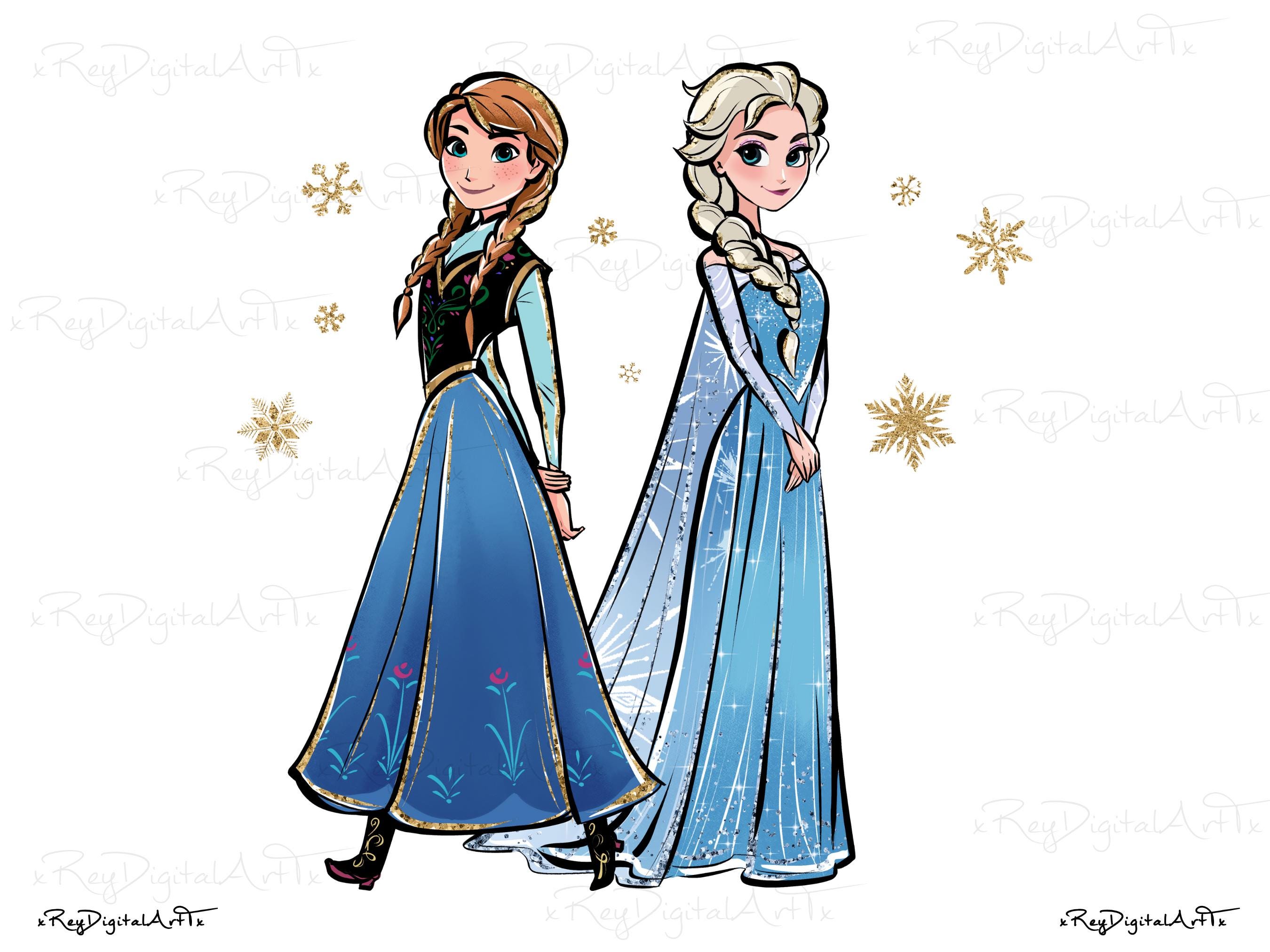 Frozen Watercolor Clipart Bundle, Elsa Png, Anna Png, Frozen Olaf ...