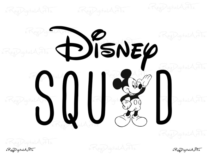 Family Squad Svg Bundle, Cricut Cut File, Mouse Sketch Svg, Family Trip ...