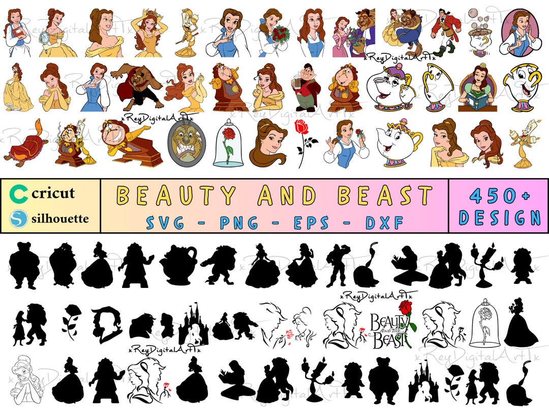 700+ Files Beauty and Beast Svg Bundle, Belle Svg Bundle, Svg Files for ...