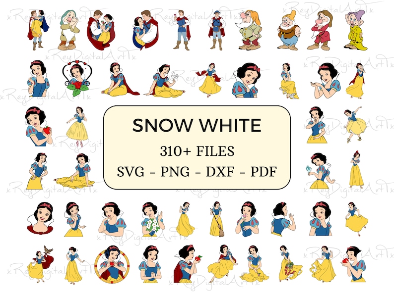 Snow White Svg Bundle, Snow White Svg, Snow White Party, Snow White ...