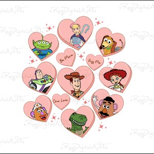 Toy Story Valentine Png Bundle, Happy Valentine Png, Valentine's Day ...