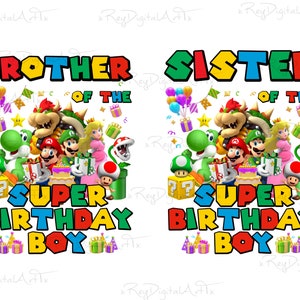 Super Mario Happy Birthday Png, Mario Birthday, Mario Birthday Gift ...