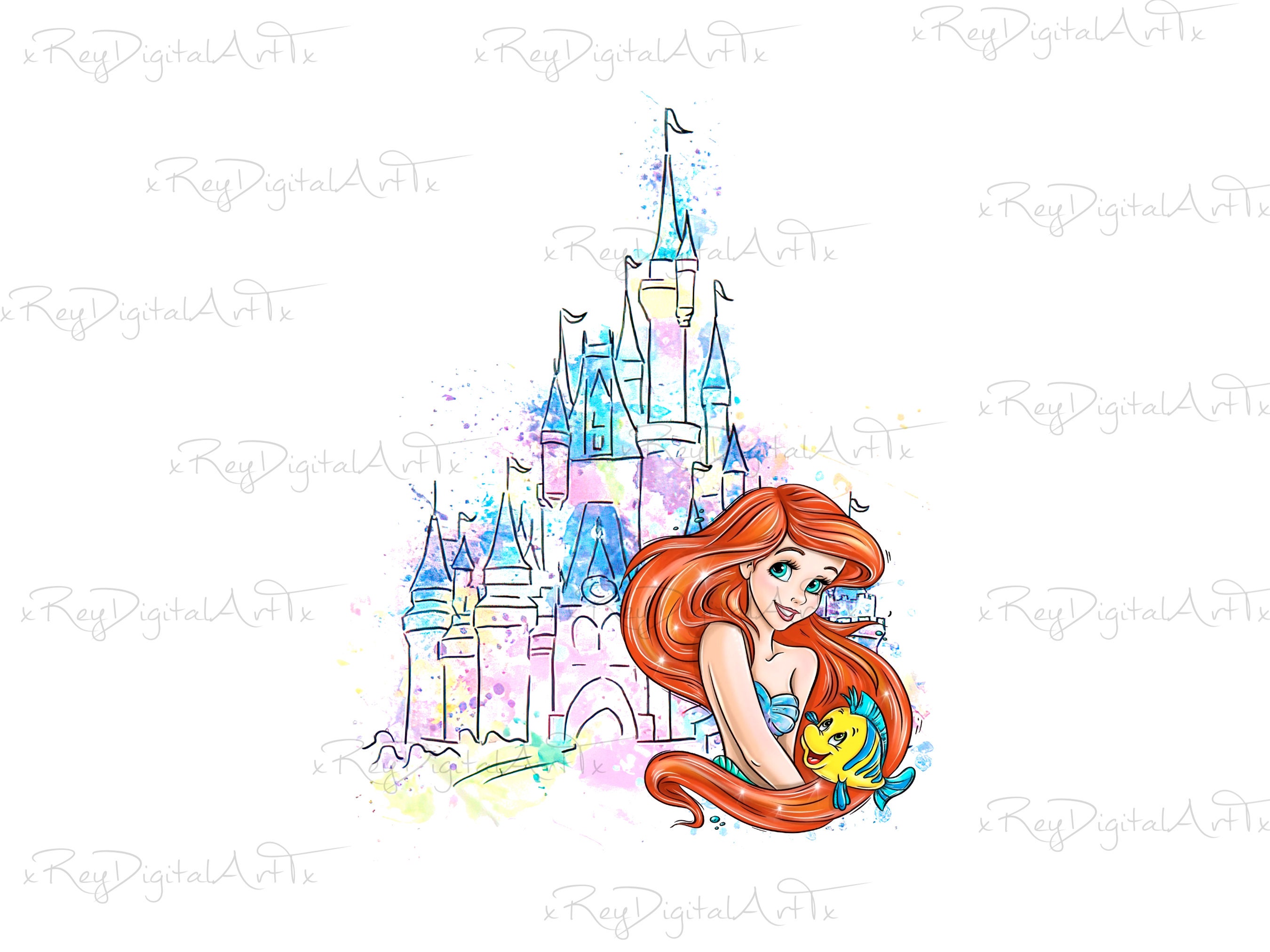 Princess Ariel Png Bundle 8 Ariel Design Ariel Birthday - Etsy