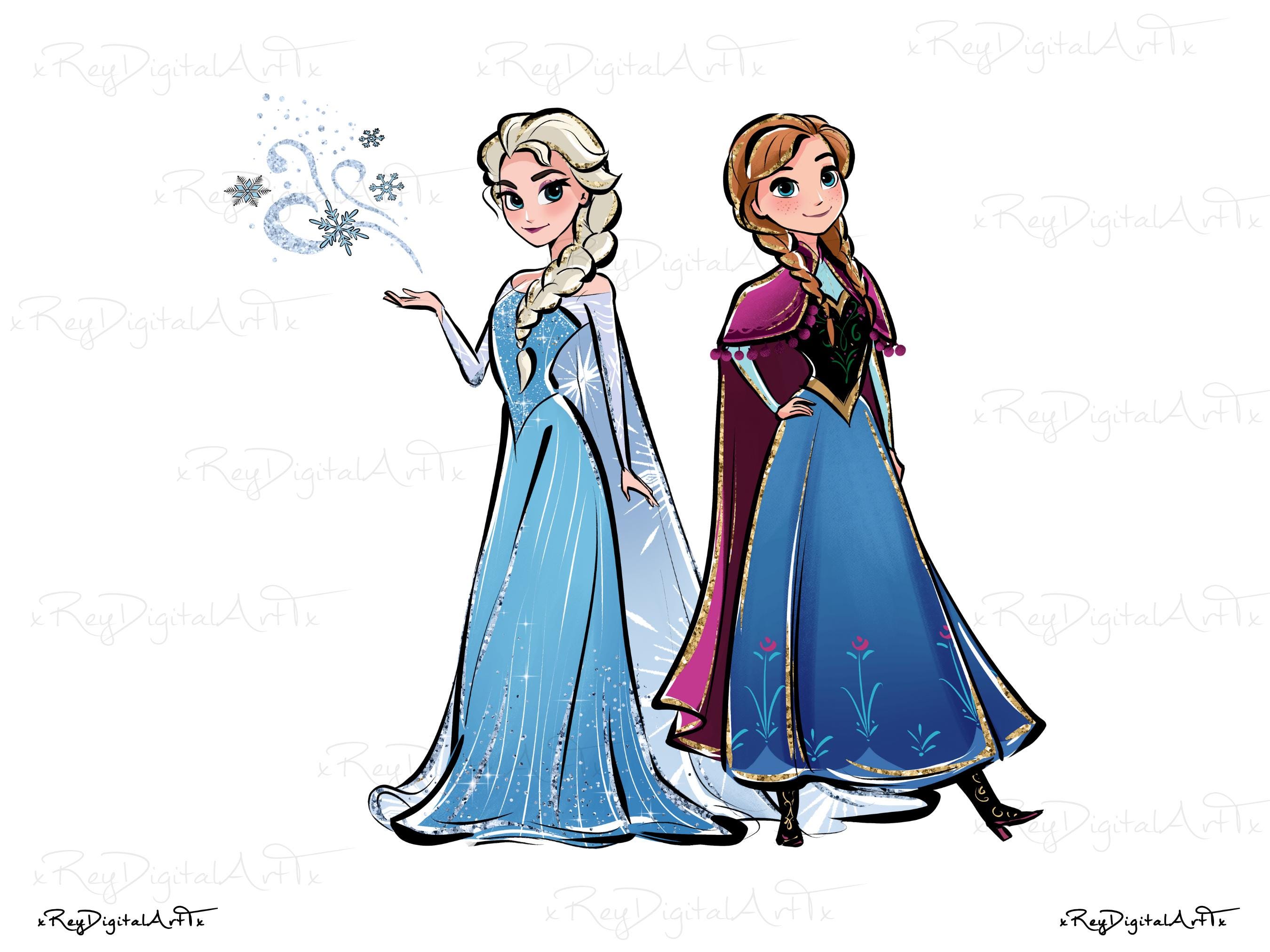 Frozen Watercolor Clipart Bundle, Elsa Png, Anna Png, Frozen Olaf ...