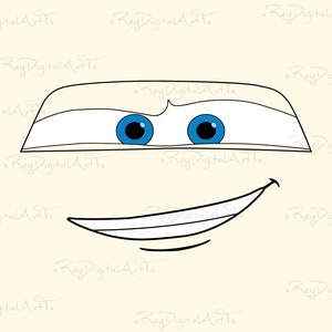 Cars Face Svg, Lightning Mcqueen Svg, Cars Svg Files for Cricut, Cars ...
