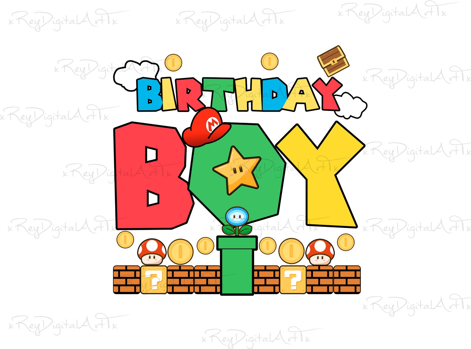 Super Mario Happy Birthday Png, Mario Birthday, Mario Birthday Gift ...