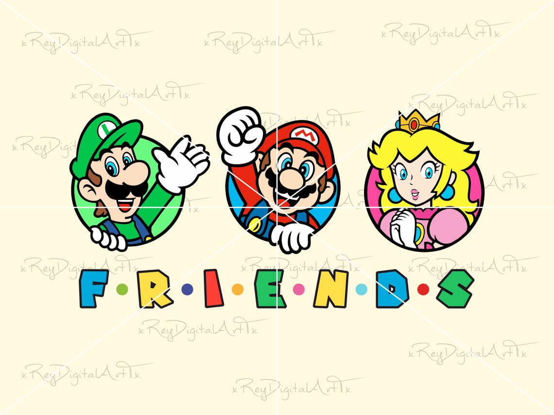 Mario Friends Png Super Mario Png Mario Png Super Mario - Etsy UK