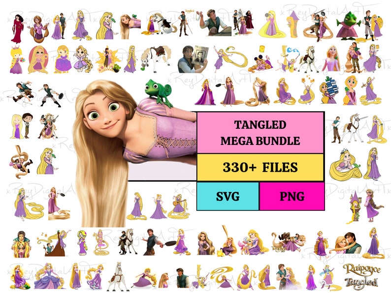 Rapunzel SVG Bundle, Tangled Svg, Rapunzel Svg Files for Cricut and ...