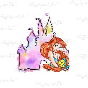 Princess Ariel Png Bundle, 8 Ariel Design, Ariel Birthday, Princess ...