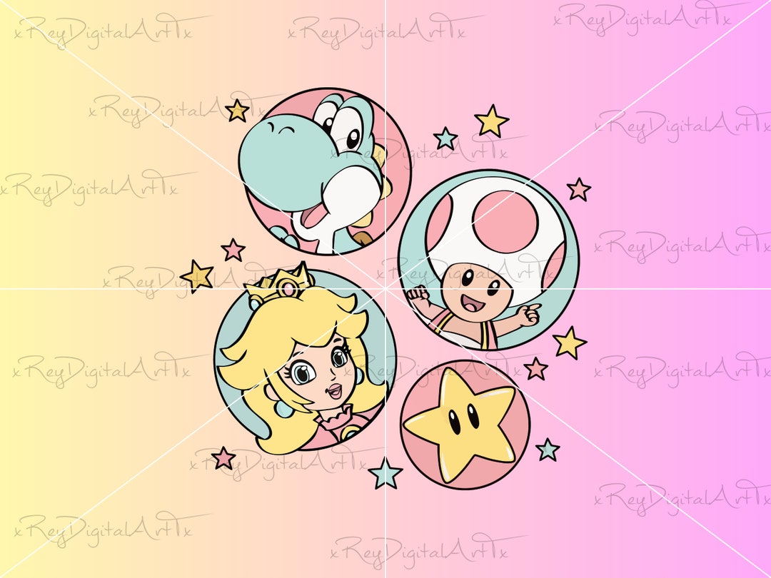 Princess Peach Png, Design Png, Super Mario Bros PNG Instant Digital ...