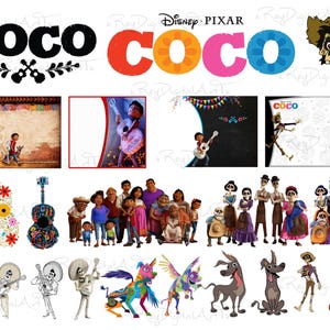 Coco 390+ Png Files, Coco Clipart Bundle, Png Files Download, Coco ...