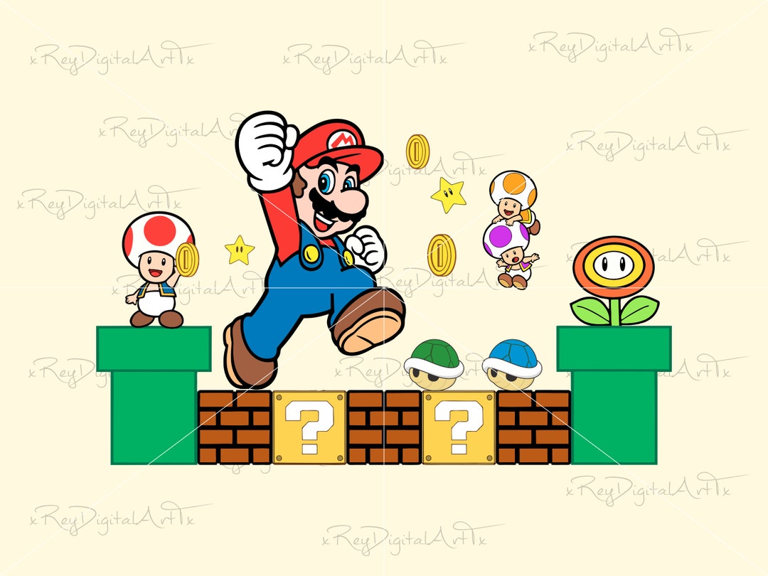 Super Mario Png, Super Mario Svg, Super Mario Birthday, Super Mario ...
