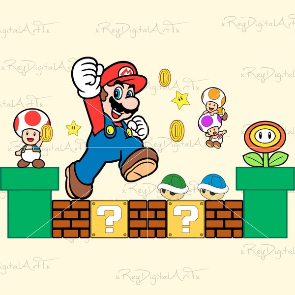 Super Mario Border - Etsy