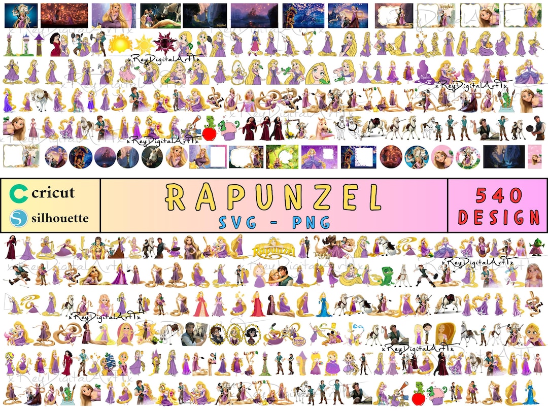 540+ Files Rapunzel Svg Bundle, Tamgled Svg, Rapunzel Clipart, Rapunzel ...