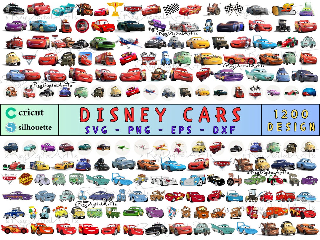 Cars Svg Bundle, 1200+ Svg Png Dxf Eps, Cars Svg Cut File, Cars Cricut ...