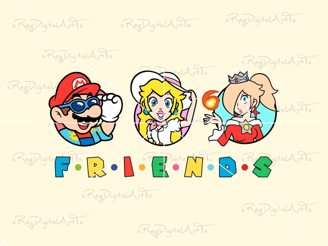 Super Mario Friends Png Princess Peach Svg Princess Peach - Etsy