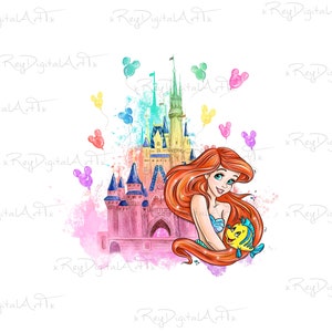 Princess Ariel Png Bundle, 8 Ariel Design, Ariel Birthday, Princess ...