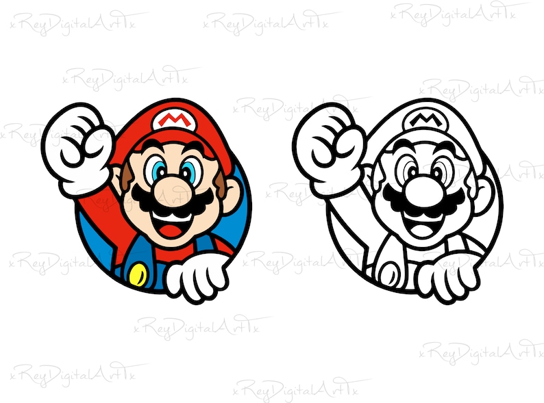 Super Mario Svg Bundle, Super Mario Bundle, Super Mario Characters, Cut ...