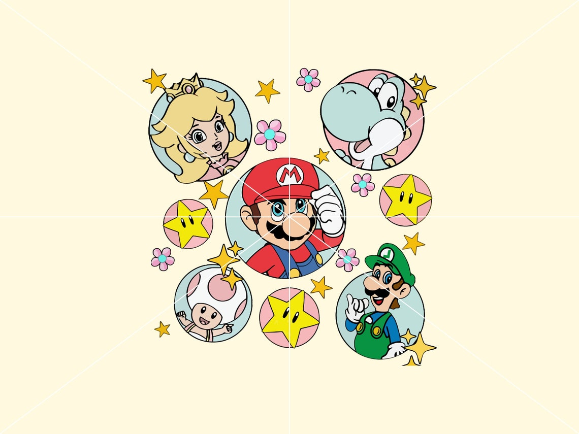 Super Mario Png Mario Princess Peach Png Mario Toad Mario - Etsy