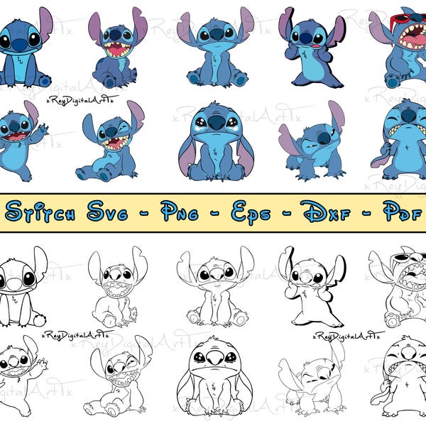 Stitch Svg Files - Etsy