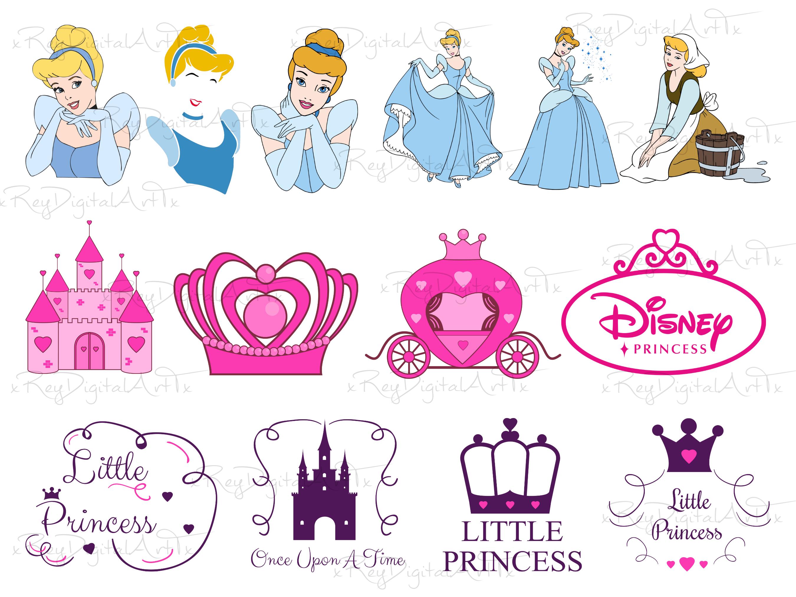Cinderella Svg, Svg Files for Cricut, Layered Design, Vector Files ...