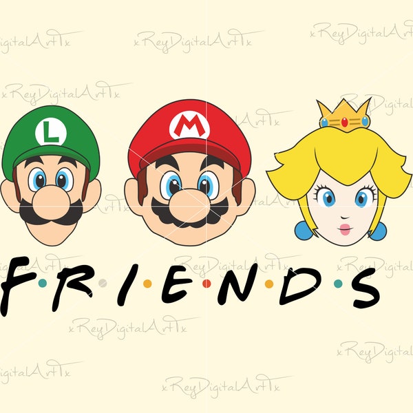 Super Mario and Friends Png - Etsy