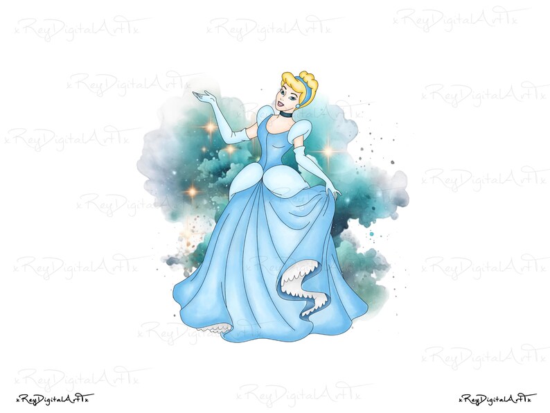 All Princess Watercolor Princess Png Bundle, Full Princess Collection ...