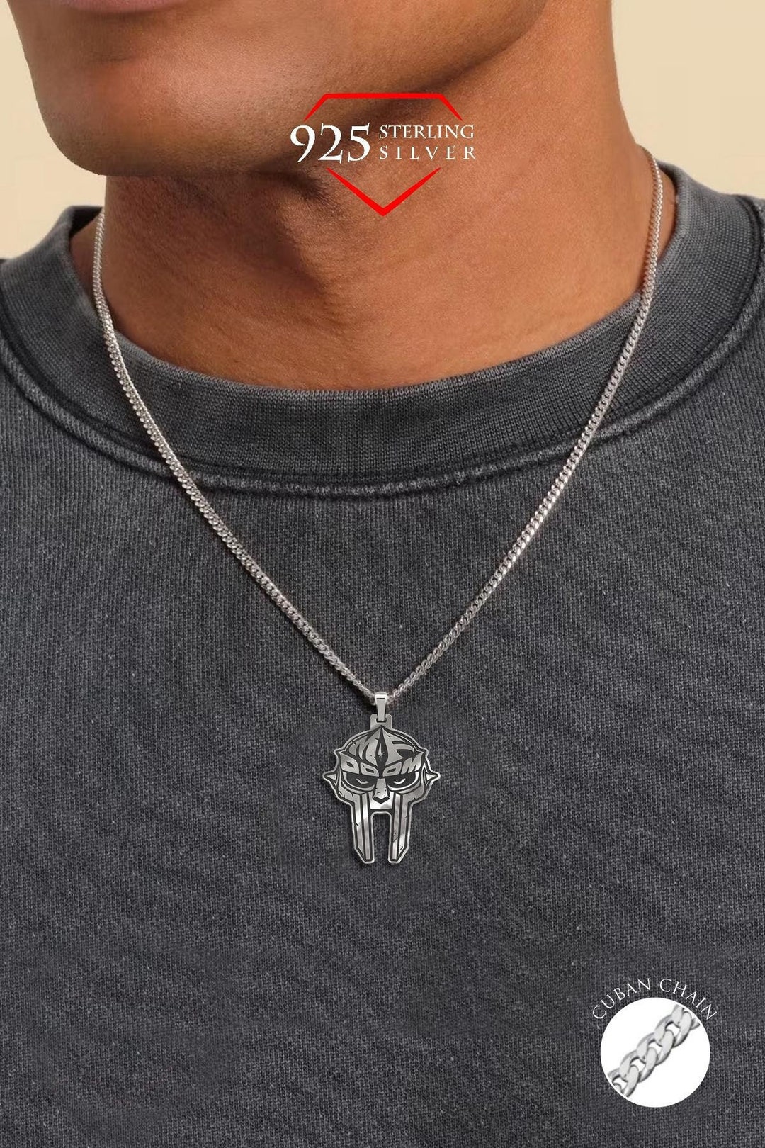 Dr Doom Cuban Chain Necklace Comic Book Necklace Avengers Movie ...