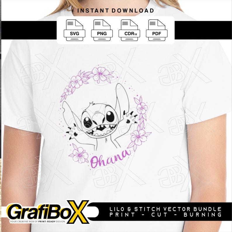 Stitch and Lilo SVG, Stitch Svg Out-line Bundle, Angel Svg, Stitch ...