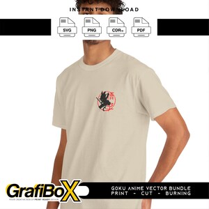 Goku Bundle SVG Cut Files PNG Print Ready: Dragon Ball Z Cut - Etsy