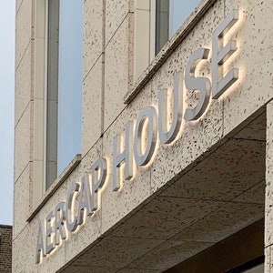 Custom Business Sign Backlit Metal Sign Customizable - Etsy