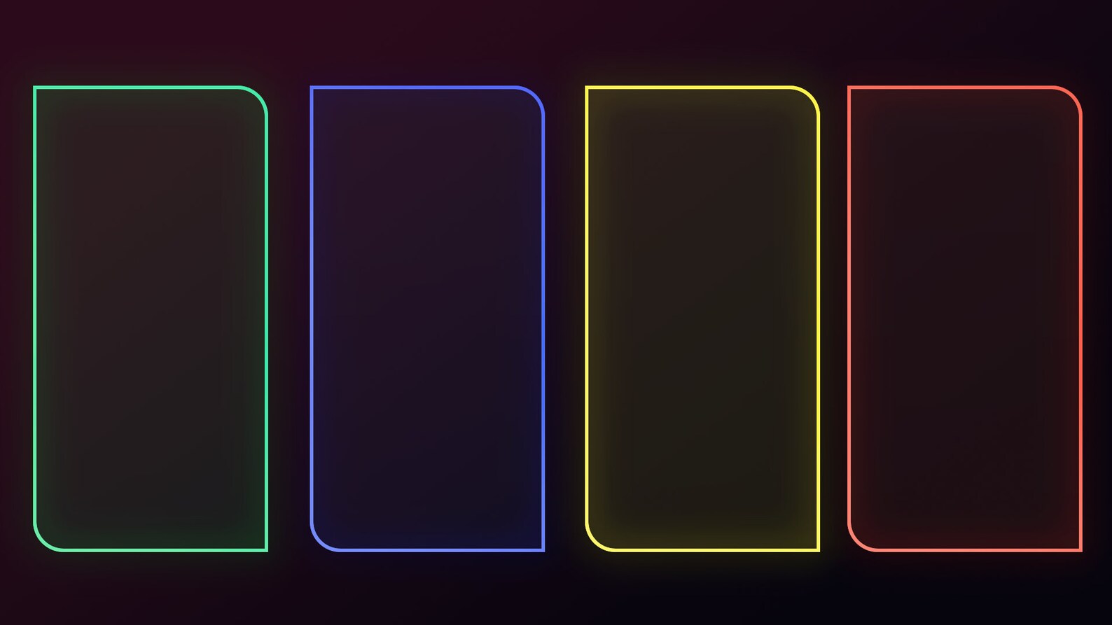 Pack 4 Borders | Chatbox | RGB | Gradient Fancy Chat - Box | 1000px X ...