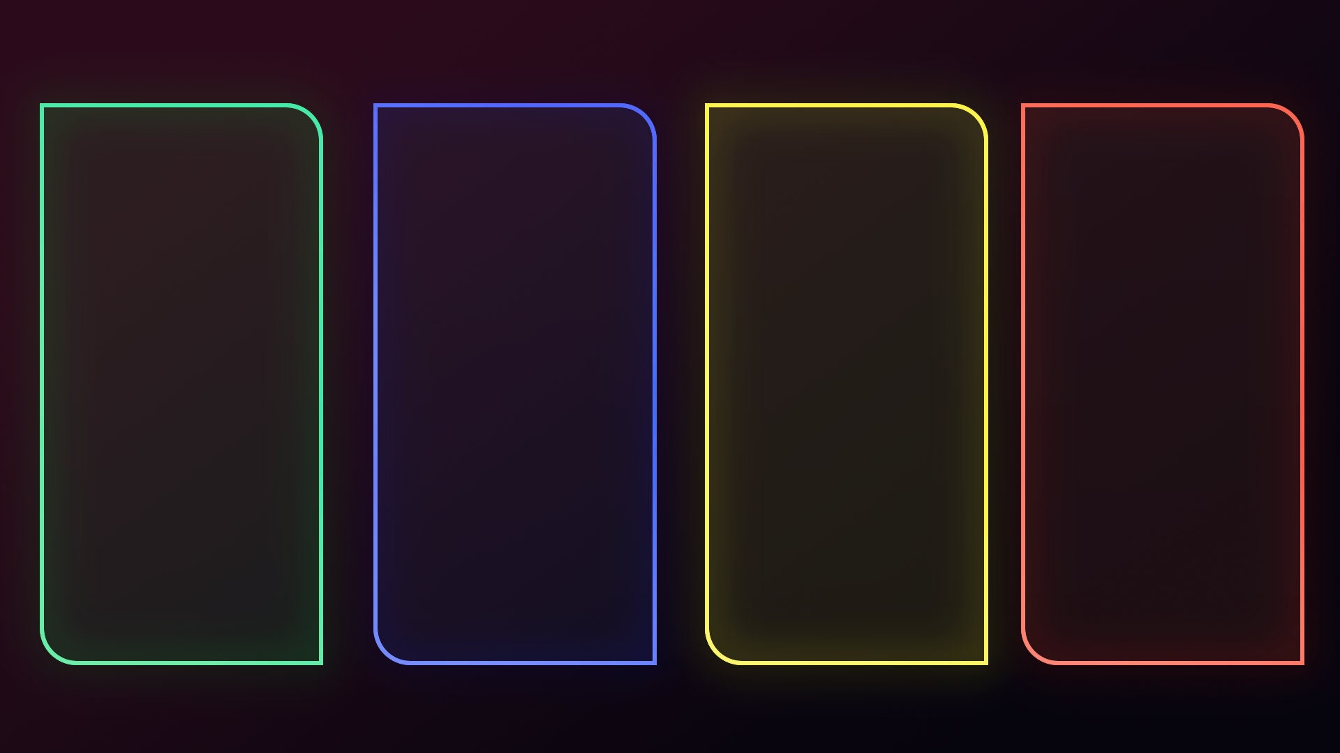 Pack 4 Borders | Chatbox | RGB | Gradient Fancy Chat - Box | 1000px X ...