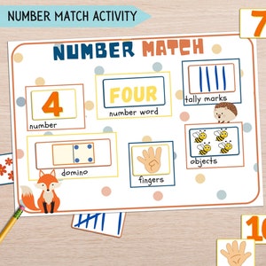 Learning Numbers Activity Printable, Counting Worksheets, Number ...