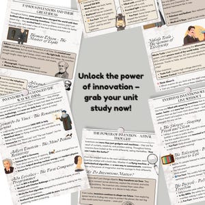 Inventions and Inventors Unit Study | Hands-on Activities, History ...