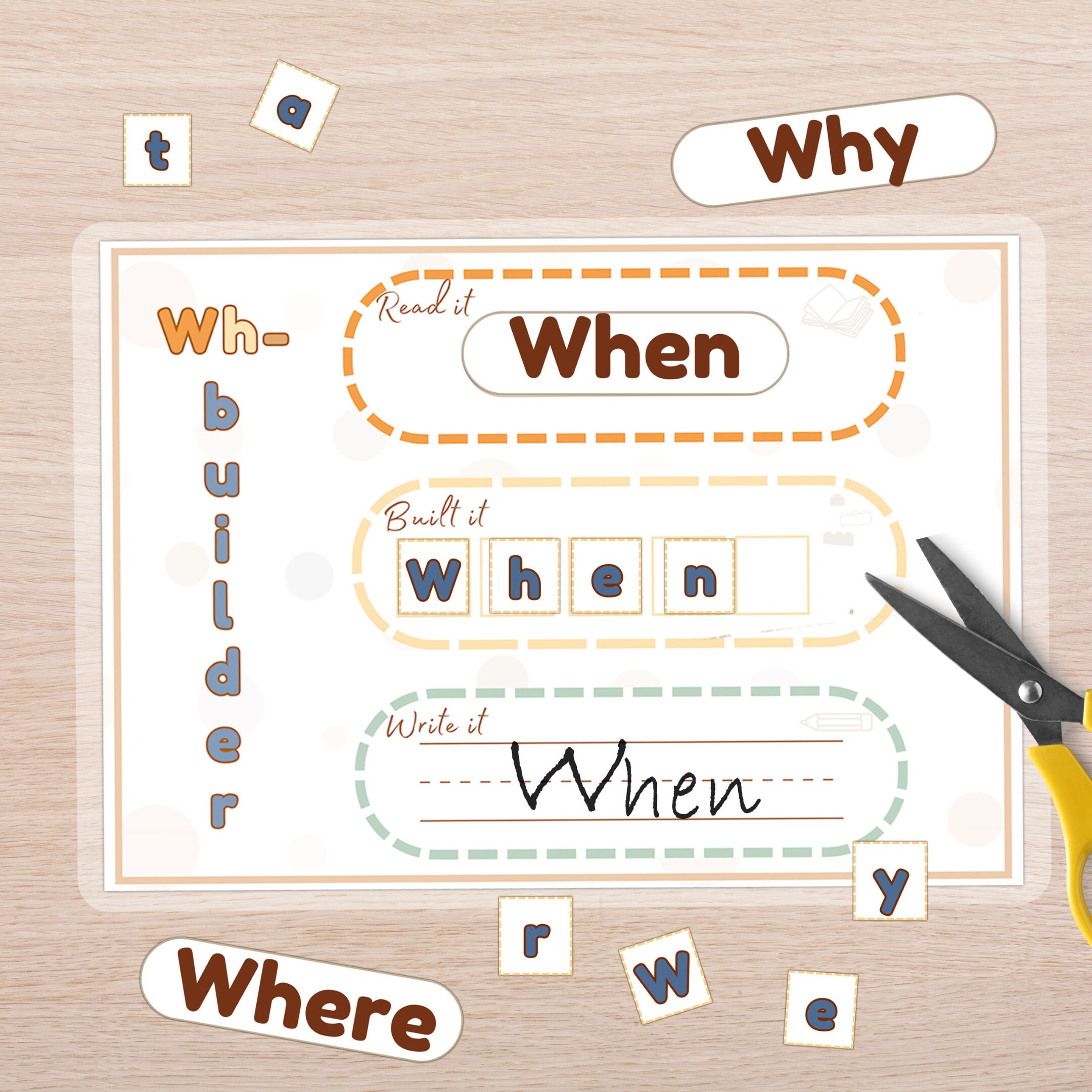 WH Question Words Activity: Grammar Exercises, Homeschool (PDF Download ...