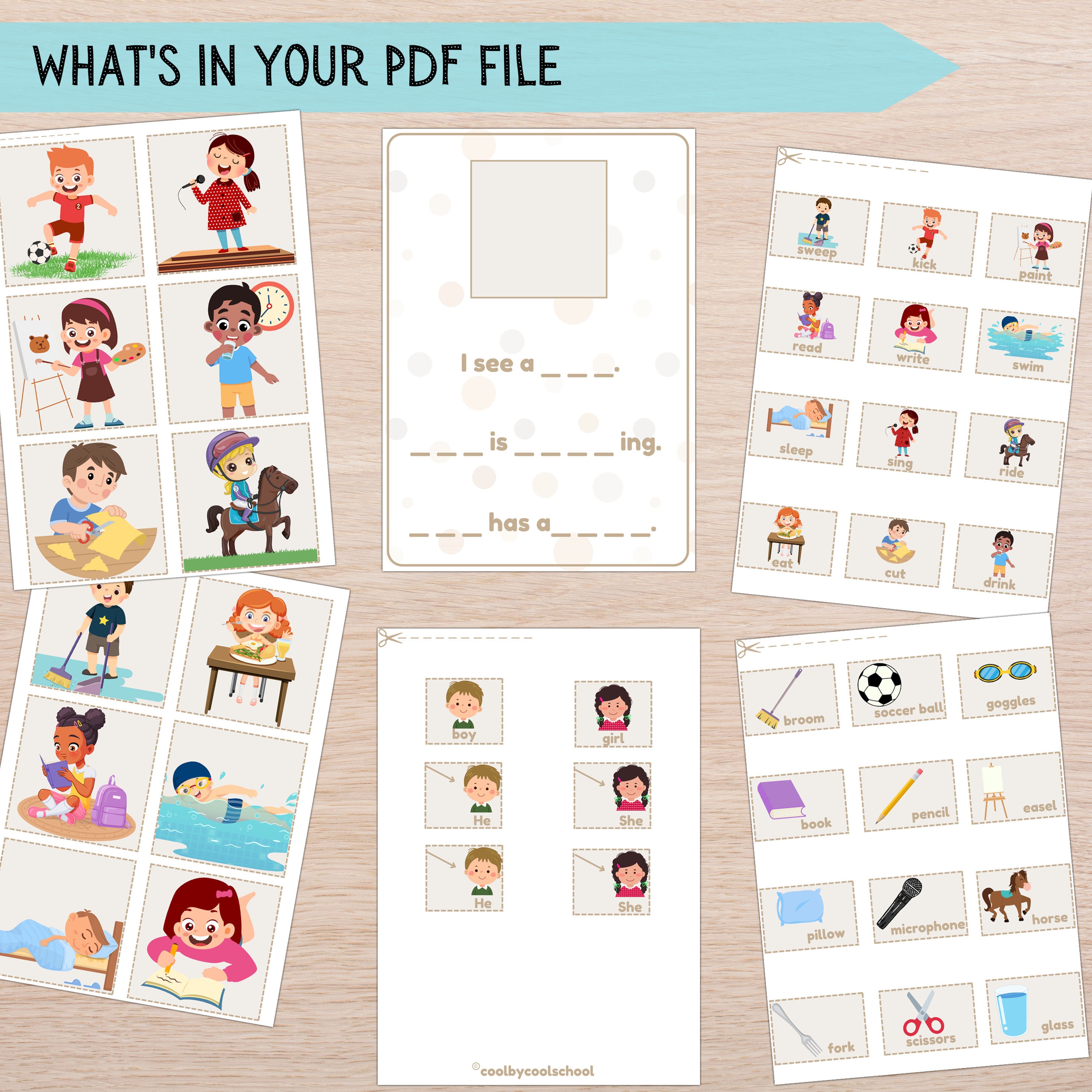 Sentence Building, Kid Activity Page, Homeschool Interactive Parts of ...