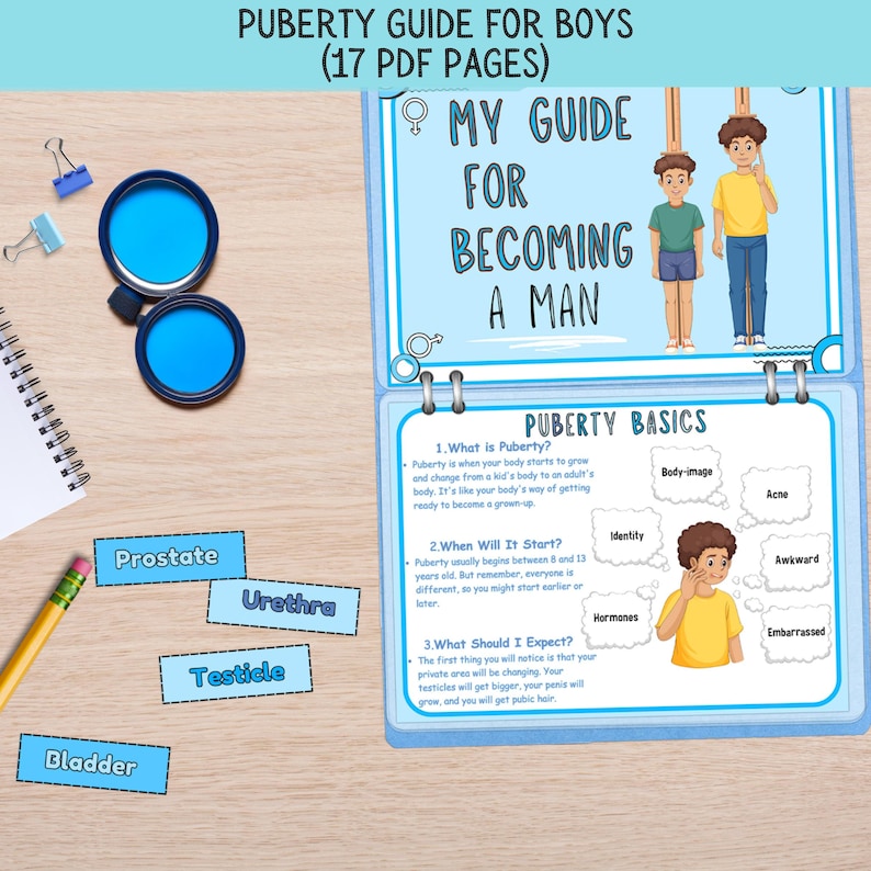 Boys Puberty Guide: Teenage Hygiene & Body Changes (digital Download ...