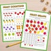 Fruits Printable Busy Book, Coloring Pages & Learning Binder for Kids ...