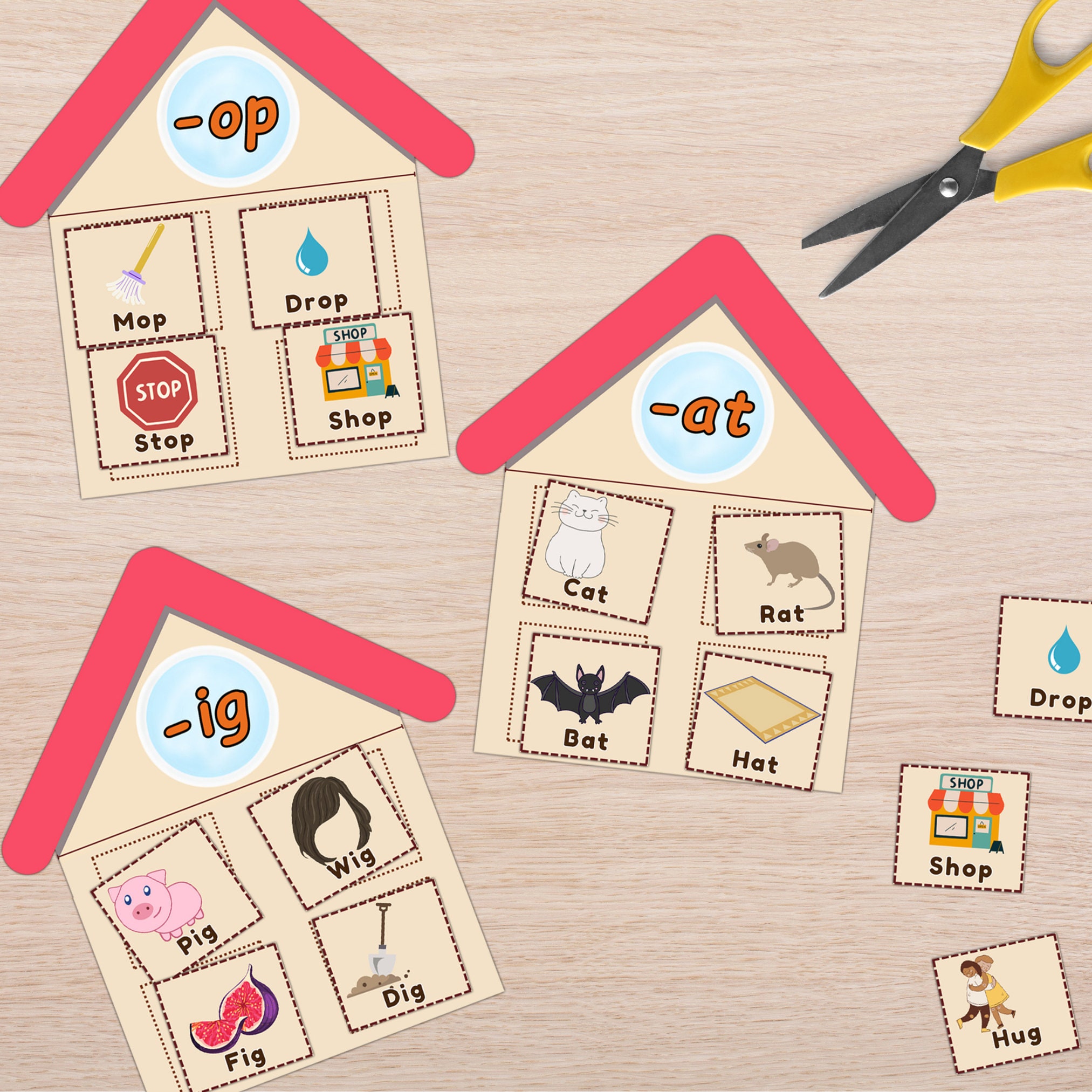 Word Family Activity Kids, Phonics Word Families, Rhymes Interactive ...