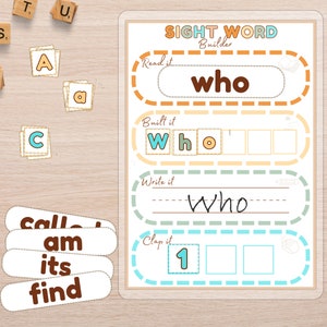 Sight Words Activity, Kid Vocabulary, First 100 Fry Sight Words ...