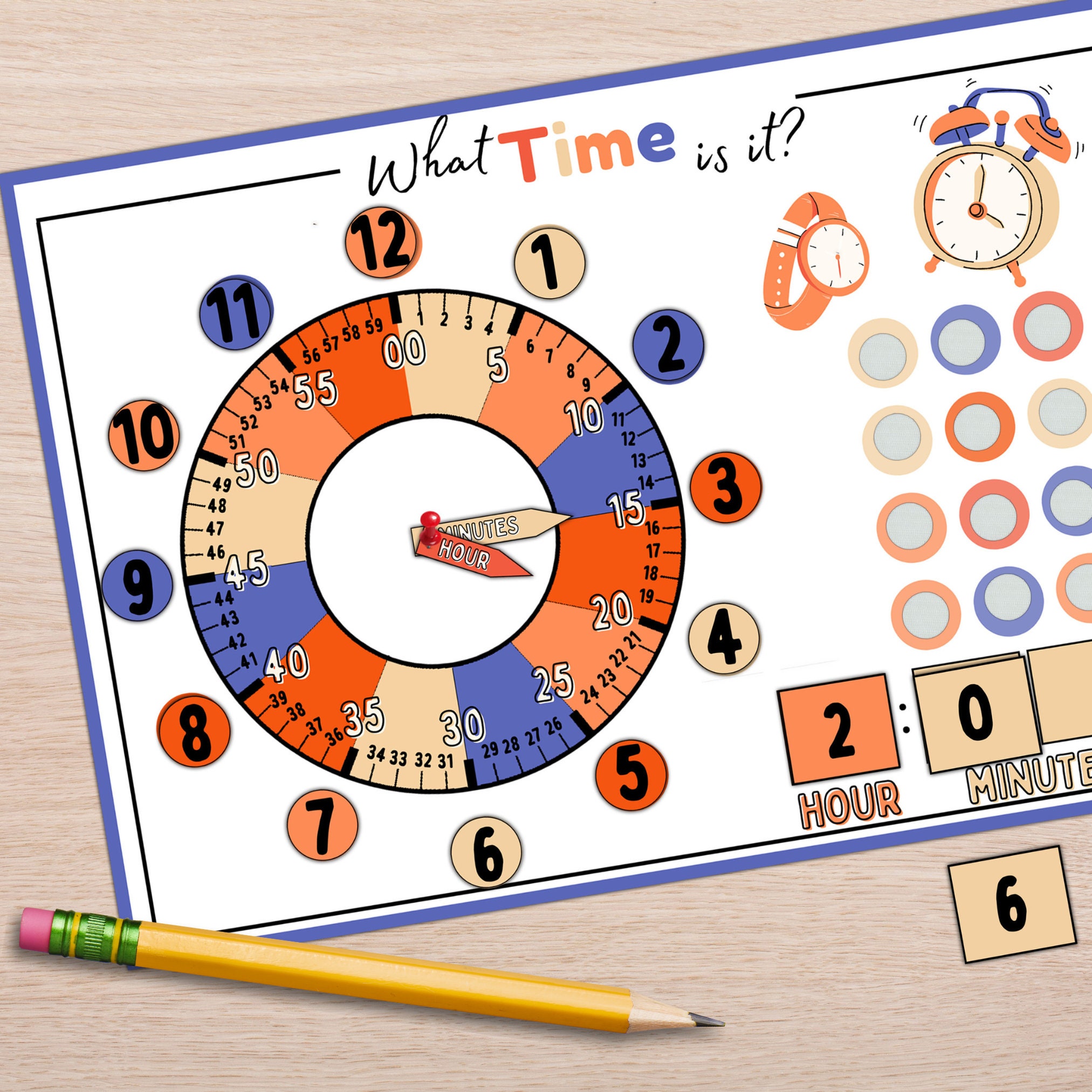 Learn to Tell Time Activity, Flashcards and Worksheets for Kids, Life ...