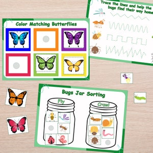 Bugs & Insects Busy Book: Toddler Learning Binder (digital Download) - Etsy