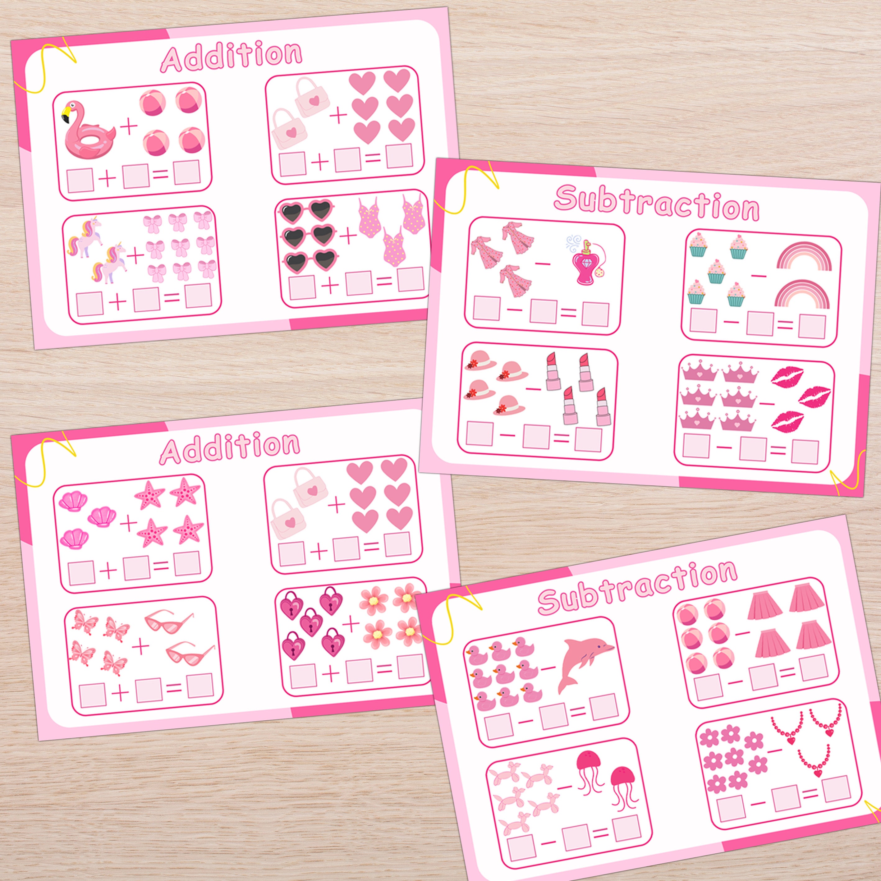 Pink Busy Book for Girls Pink Girly Barbi Activities Toddler - Etsy