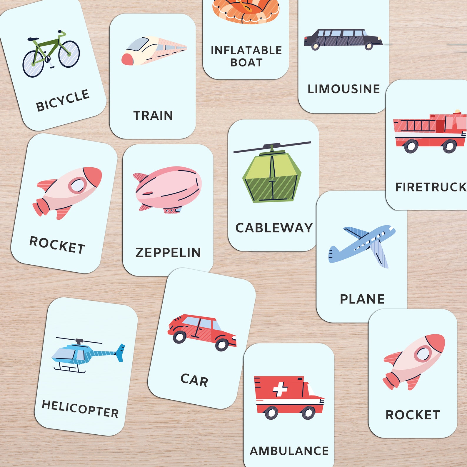 Means of Transportation Worksheets, Vehicles Flashcards, Transport Busy ...