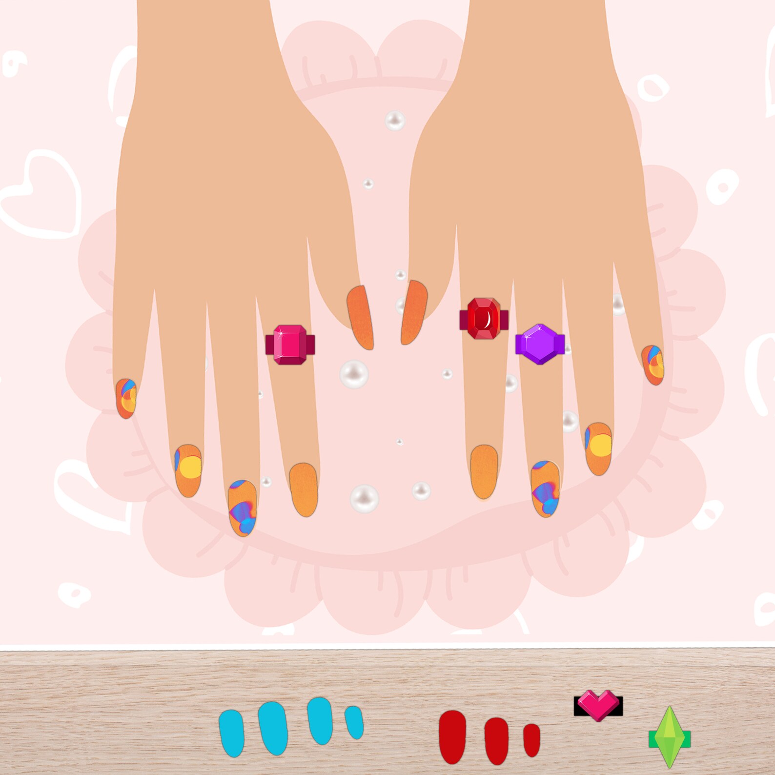 Girl Nail Salon Dramatic Play, Manicure Kids Printable Activity, Girls ...