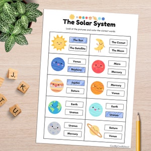 Solar System Educational Kit - Printable Worksheets, Activity and ...