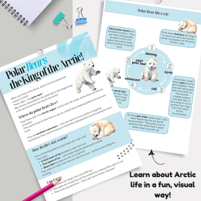 Arctic Animals Unit Study for Kids | Winter Science & Geography ...