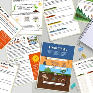 Food Chains and Ecosystems Unit Study, Cut & Paste Sorting Games ...